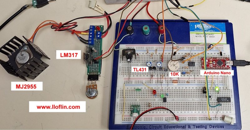 TL431 Battery Charger Voltage Detector Circuits Schematics